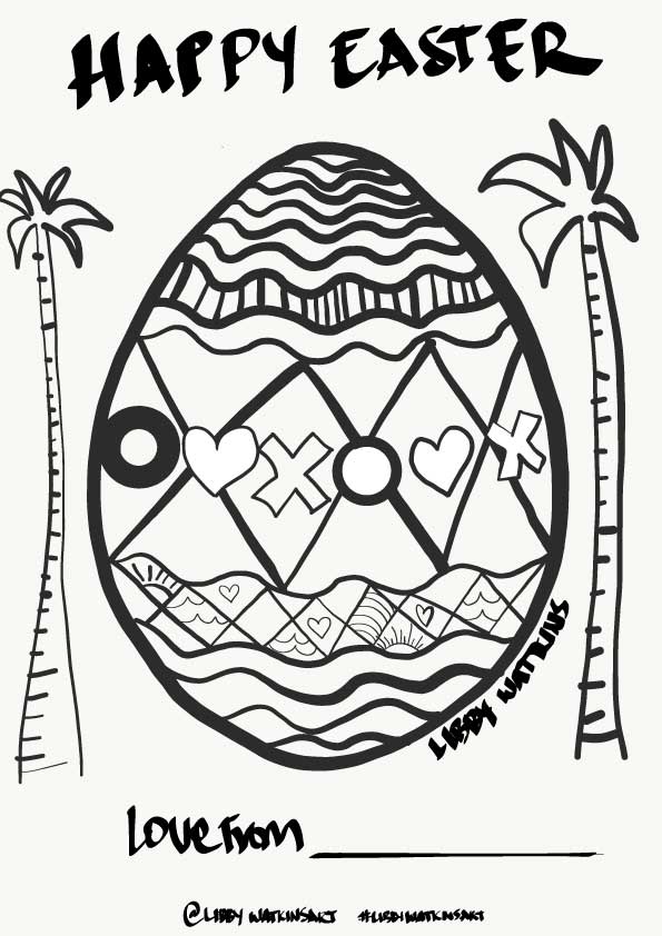 Easter EGG HUNT Colouring in with Libby – Libby Watkins